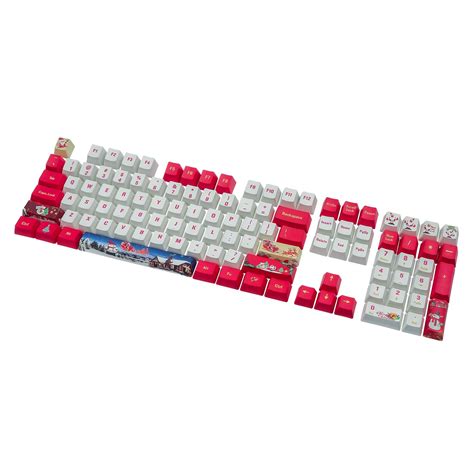 Buy HUO JI Keycaps PBT Dye Sublimation 108 Keycap Set OEM Profile