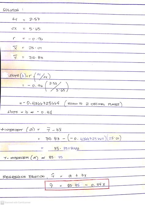 [solved] given the following summary statistics determine the regression course hero