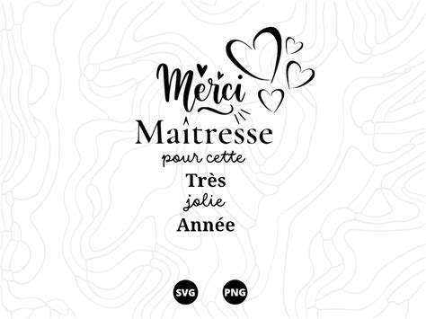 Merci Maîtresse SVG Merci SVG Maîtresse SVG Téléchargement svg png
