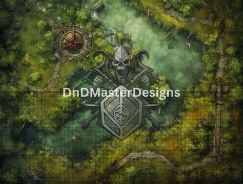 Dnd Swamp Battle Map Bundle 5 D D Digital Battlemaps Dungeons And