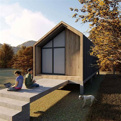 Au Nzs USA Standard Prefabricated Light Steel Frame Modern Walnut Creek