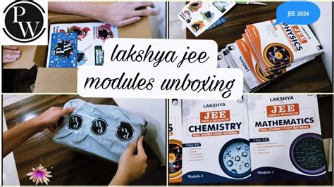Physics Wallah LAKSHYA JEE 2024 Modules Unboxing Delivered After A