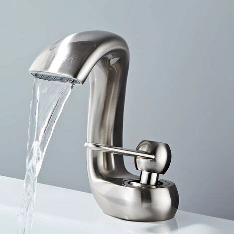 Grifo De Ba O Cascada Moderno Grifo Monomando De Lavabo Ajustable Para