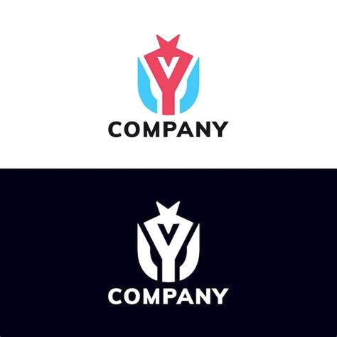 Logotipo Para Una Empresa Llamada Y Vector Premium