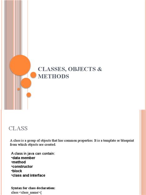 classes objects and methods pdf programming constructor object oriented programming