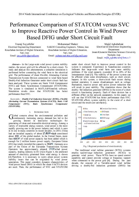 pdf performance comparison of statcom versus svc to improve reactive power control in wind