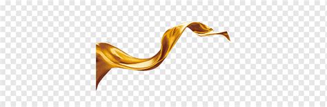 Golden Wavy Ribbon