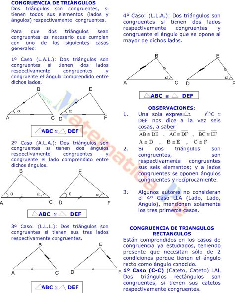 CONGRUENCIA DE TRIÁNGULOS EJERCICIOS RESUELTOS DE GEOMETRÍA PLANA