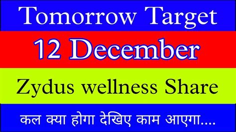 Zydus Wellness 12 December Zydus Wellness Share Price Today News