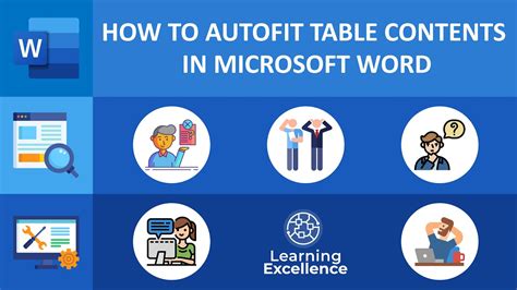 How To Autofit Table Contents In Microsoft Word YouTube