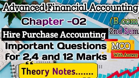 Hire Purchase Accounting 2nd Chapter Advanced Financial Accounting