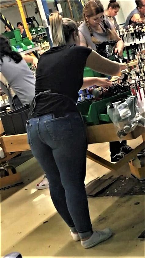 PAWG Blonde Milf With Different Jeans At Work Forum