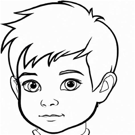 40 Desenhos De Rosto De Menino Para Imprimir E Colorir Pintar