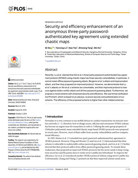 pdf security and efficiency enhancement of an anonymous three party password authenticated key