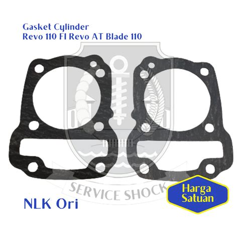 Jual Paking Blok Gasket NLK Ori Honda Revo FI AT Blade 110 Cylinder