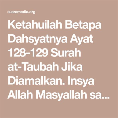 Surat At Taubah Ayat Latin Ilmu