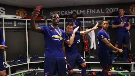 Inside Man Utd S Dressing Room After Their Europa League Final Victory
