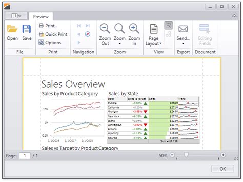 printing and exporting in wpf business intelligence dashboard devexpress documentation