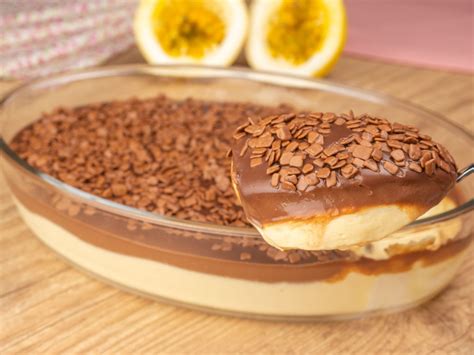 Mousse de maracujá chocolate Maternidade Hospital Octaviano Neves