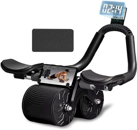 2024 Abdominal Exercise Roller Wheel With Timer And Mat Ultimate Core
