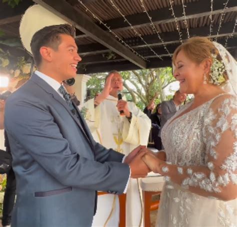 Se casó la actriz Alina Lozano con el amor de su vida 30 años menor
