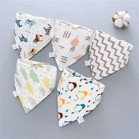 Lots De Bavoirs En Coton Bavette Bebe Costume B B Doudou B B
