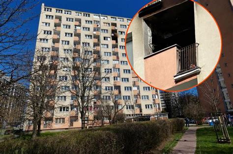 Warszawa Kłęby dymu buchały z okna Wielki pożar mieszkania w bloku na