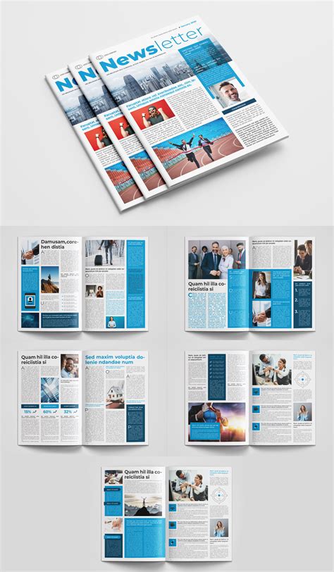 50 Modern InDesign Newsletter Templates Redokun Blog