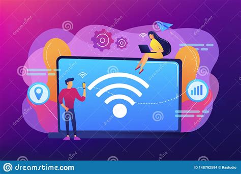 Ejemplo Del Vector Del Concepto De La Conexi n De Wi Fi Ilustración del