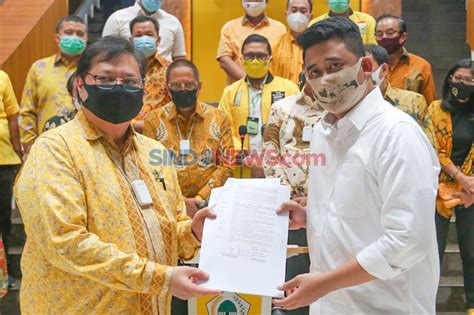 FOTO Partai Golkar Dukung Pasangan Bobby Nasution Aulia Rahman Di