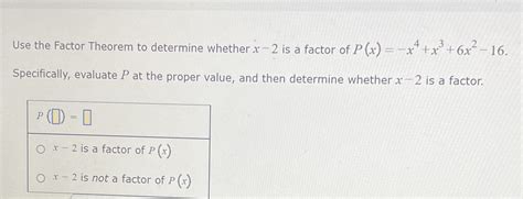 use the factor theorem to determine whether x cameramath