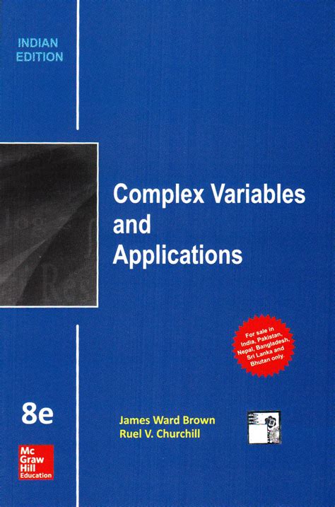 complex variables and applications 8th edition james ward brown ruel v churchill 9339205154