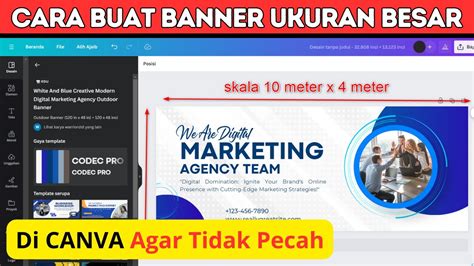 Cara Membuat Banner Di Canva Dengan Ukuran Besar Youtube