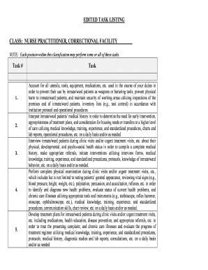 Fillable Online Cdcr Ca TASK WORKSHEET Cdcr Ca Fax Email Print