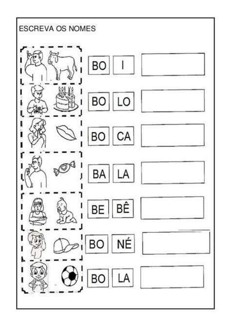 ATIVIDADES AS SILABAS BA BE BI BO BU Descubra Todos Os Segredos Da