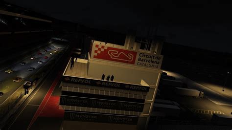 Race At Circuit De Barcelona Catalunya At Night YouTube