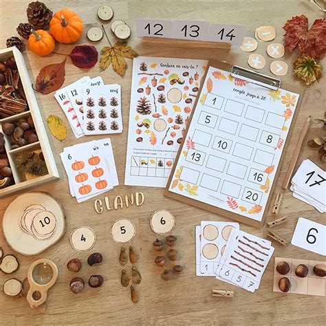 Pack complet d inspiration Montessori sur le thème de l automne