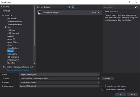 Dapperdalproject Visual Studio Marketplace