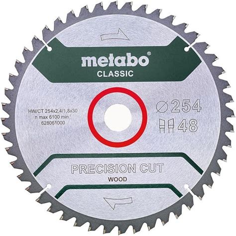 Metabo Lame De Scie Circulaire Bois HW CT 254 X 30 X 2 4 1 8 Gris