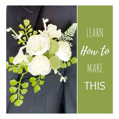 How to Make A Boutonnière Do It Yourself Wedding Accessory Floral