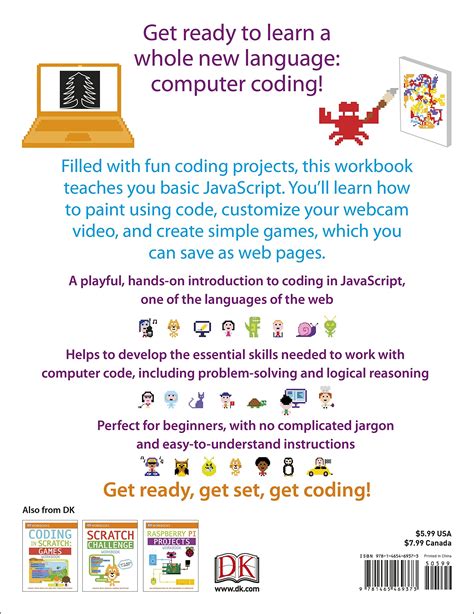 dk workbooks computer coding with javascript workbook