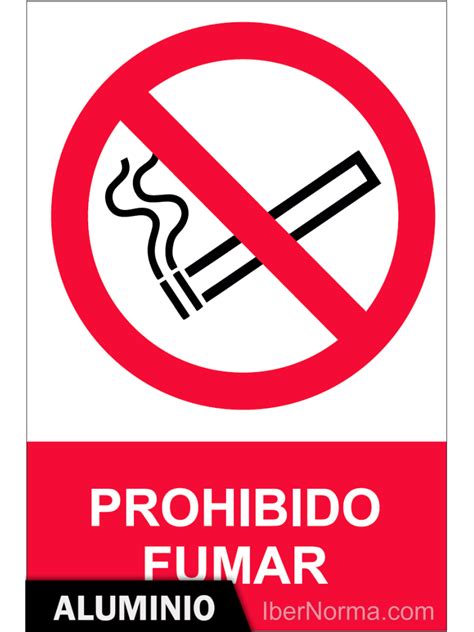 Señal Aluminio Prohibido fumar NMZ Normaluz