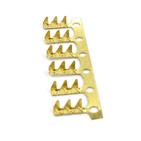 Factory Supply Gold Plating Terminals Small Spade Connectors Naked Wire