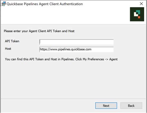Quickbase Pipelines Agent Client Installation Quickbase Help The