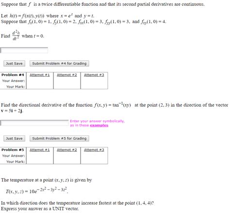 solved suppose that f is a twice differentiable function