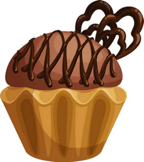 Cupcake Au Chocolat Png Chocolate Cupcake Drawing