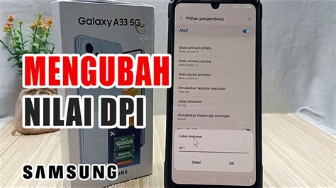 Cara Mengubah DPI Di Hp Samsung A33 5g YouTube