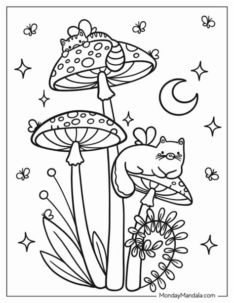 38 Mushroom Coloring Pages Free PDF Printables