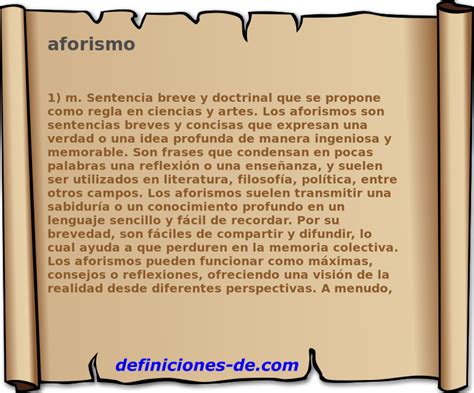 Significado De Aforismo