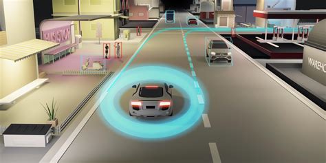 auto pilot autonomous car self driving vehicle car driverless object detection sensor digital